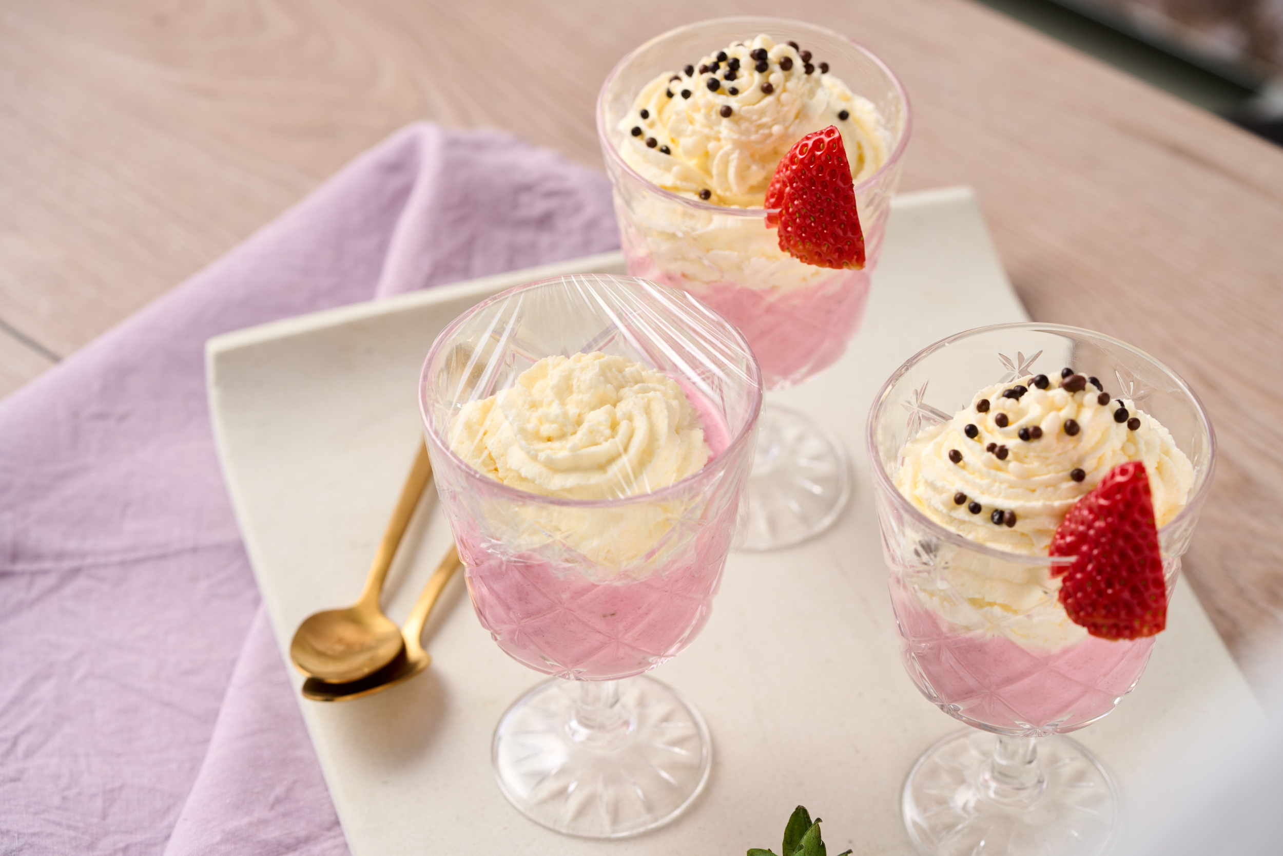 Postre de fresa y leche de coco: receta gourmet | Albal®