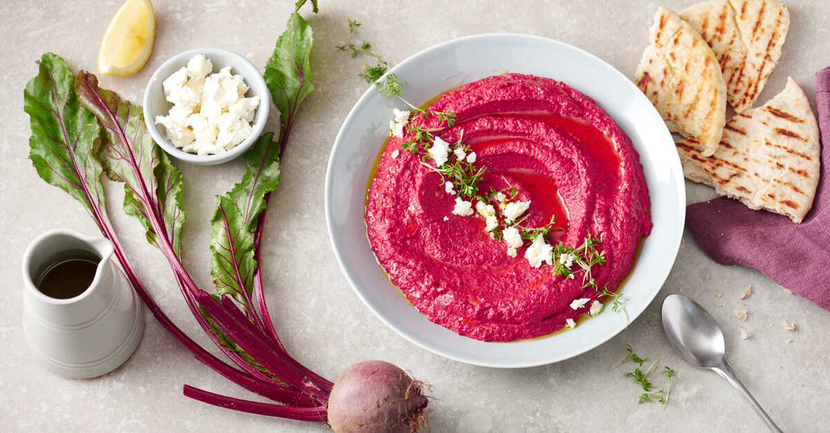 Receta de Hummus de remolacha